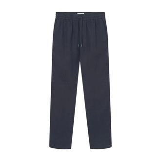 Les Deux Homme, Pantalons, Bleu, Taille: XS Pantalon en lin Patrick