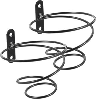 Valiclud 2 St&uuml;ck Metall Weinflaschenhalter Wandmontage Teiliges Single Weinregal Spiral Design Weinflaschen Aufbewahrung Wanddeko f&uuml;r K&uuml;che Bar Restaurant