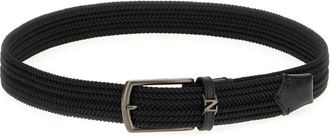 Ermenegildo Zegna Homme, Accessoires, Noir, Taille: 90 CM Ceinture en Cuir &Eacute;l&eacute;gante pour Homme