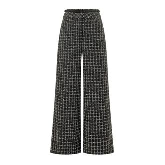 Msgm Hose mit weitem Bein und hoher Taille - - Trousers - Damen - Schwarzk - S