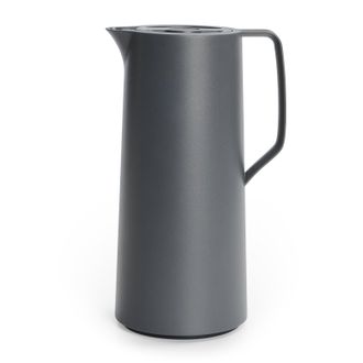 Emsa Motiva Thermoskanne 1l, Isolierkanne mit Quick-Press-Verschluss, 12h hei&szlig;, 24h kalt, Glaskolben, Made in Germany, Teekanne Thermo, Nordisches Design, 