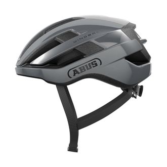 ABUS Rennradhelm WingBack - einfacher Roadhelm für sportliches Fahren im Alltag und in der Freizeit - für Erwachsene und Jugendliche - Grau, Größe M
