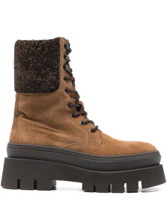 Copenhagen panelled boots - Braun