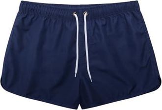 Generic Short de bain hawa&iuml;en pour homme - S&eacute;chage rapide - Avec poches - Short de bain pour homme, noir fonc&eacute;, 3XL