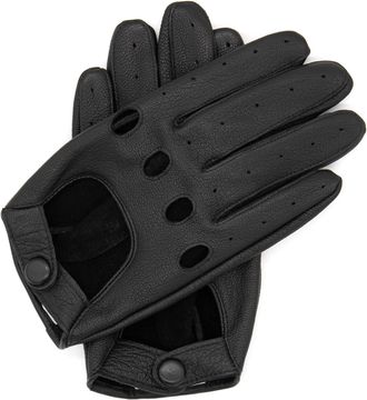 Weikert-Handschuhe PETE - Premium Herren Autofahrerhandschuhe aus Ziegenleder mit Touchscreenfunktion, Fahrerhandschuhe Oldtimer, Motorrad, Auto-Lederhandschuhe, Driver 