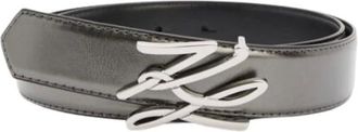 Karl Lagerfeld Femme, Accessoires, Noir, Taille: 95 CM K/Autograph Belt