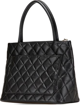 Chanel Shopper - Caviar Medallion Tote - Gr. unisize - in Schwarz - f&uuml;r Damen