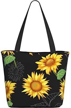 AOOEDM Sac &agrave; provisions pour dames de tournesol peint &agrave; la main 13x11x7in.Le cadeau parfait pour la Saint-Valentin.Cest de la Saint-Valentin pour maman, fill