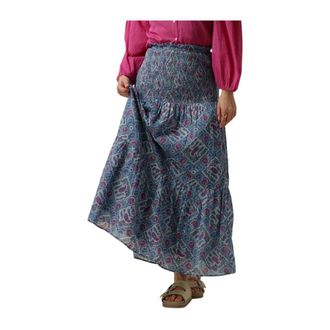 Antik Batik Langer Rock Zena Multi-Farbe - - Skirts - Damen - Mehrfarbig - S