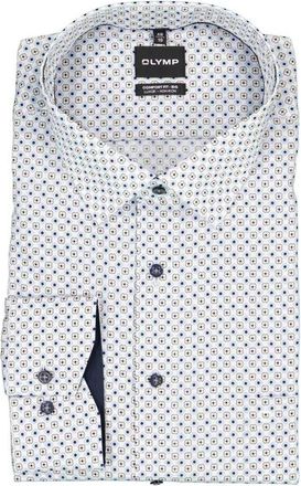 Olymp Herren Hemd blau gemustert