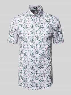 Jake*s Slim Fit Business-Hemd aus Baumwolle mit Kentkragen