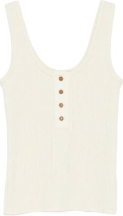 Vince Button Ribbed Top