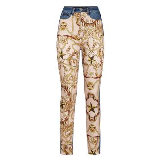 Philipp Plein Super High Waist Jegging NEW Baroque - - Jeans - Damen - Mehrfarbig - W26