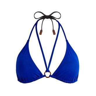 Vilebrequin Femme, Maillots de bain, Bleu, Taille: 44 FR Haut de maillot de bain bicolore triangle &agrave; nouer