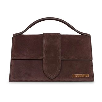 Jacquemus Foldover Suede Handbag - - Bags - Damen - Braun - ONE SIZE