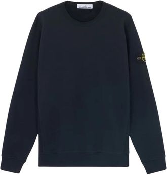 Stone Island Homme, Sweatshirts et sweats &agrave; capuche, Bleu, Taille: 2XL Cotton Fleece SweaT-shirt