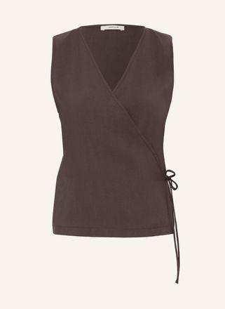 OPUS Wickelbluse Fazu braun