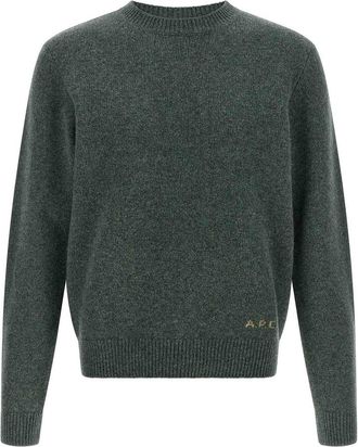 A.P.C. A. P.C. Rundhalspullover - Gr&uuml;n