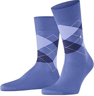Burlington Manchester M So coton fantaisie 1 paire, Chaussettes Homme, Bleu Water 6550, 40-46