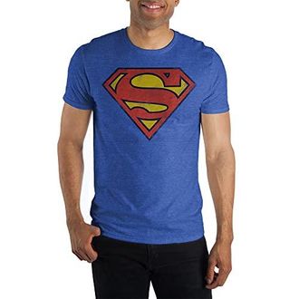 DC Comics Superman - - Adulte Classic T-Shirt en Bleu Royal, Medium, Royal Blue