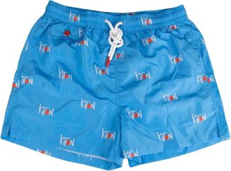 Kiton Homme, Maillots de bain, Bleu, Taille: M Swim Trunks Regular Fantasy