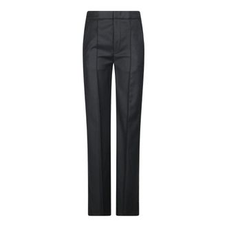 Dondup Amaya Weite Hose aus Stretch-Flanell - - Trousers - Damen - Schwarzk - XS