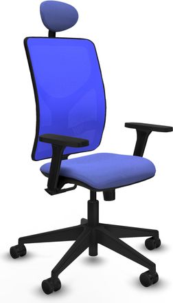 Piqueras y Crespo Drehstuhl f&uuml;r den Schreibtisch, mit 3D-Armlehnen, h&ouml;henverstellbarer Lendenwirbelst&uuml;tze und festem Kopfteil, ausgestattet mit 3-fach Sincro und Schnei