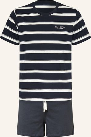 Marc O'Polo Marc Opolo Shorty-Schlafanzug blau