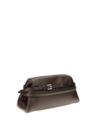 Moschino Womens Handbag Nappa Chocolate Shoulder Bags