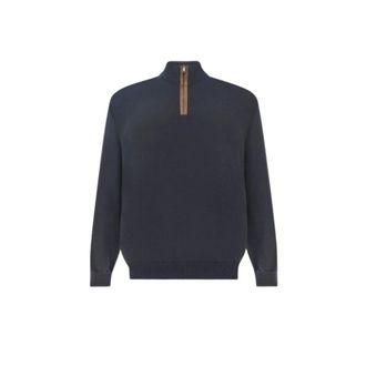 Paul & Shark Pull col zipp&eacute; en laine douce Typhoon - Homme - Pulls - Bleu - Taille: 3XL