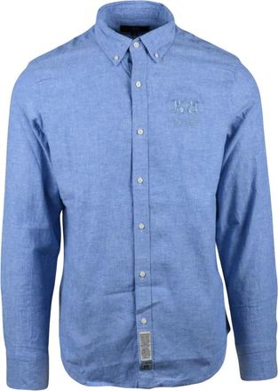 La Martina Homme, Chemises, Bleu, Taille: S Casual Chemises