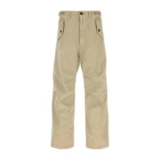 Dsquared2 Cotton Pant - - Trousers - Herren - Beige - XL