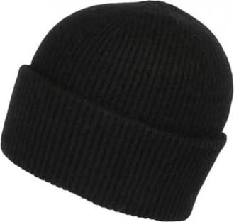 Nyls Cr&eacute;ation Bonnet Angora Noir en Laine Douce et Classe Antje - Taille Unique - Noir