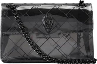 Kurt Geiger Femme, Sacs, Noir, Taille: ONE Size Mini Sac Bandouli&egrave;re en Vinyle