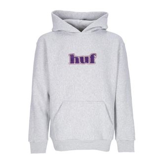 HUF Grauer Herrenhoodie mit individuellem Logopatch - - Sweatshirts & Hoodies - Herren - Grau - S