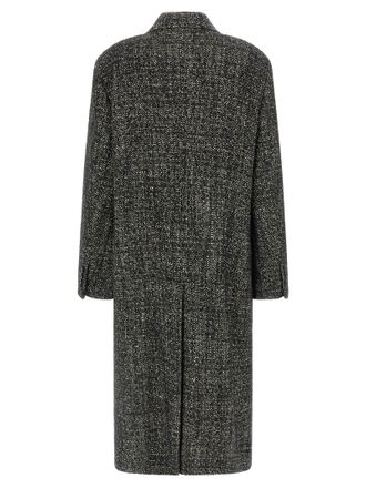 Dolce & Gabbana Wool and Cashmere Boucl&eacute; Coat - Charcoal