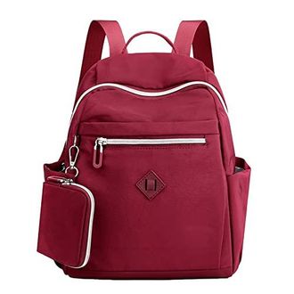 Generic Sac &agrave; dos de grande capacit&eacute; pour femme, sac de voyage tendance, sac &agrave; dos personnalis&eacute; pour filles, Rouge, taille unique