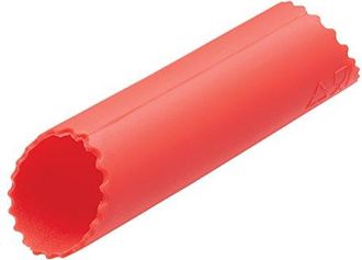 KitchenCraft Magic Silikon-Knoblauchschäler, spülmaschinengeeigneter Knoblauchschäler, rot, 13,5 cm lang, 1 Stück