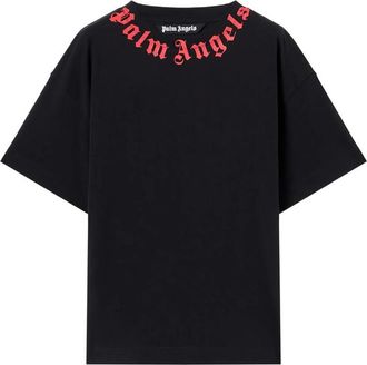 Palm Angels Logo Neck T-shirt