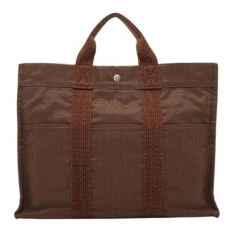 Herm&egrave;s Pre-owned Toile sacs-main - Femme - Pre-owned - Brun - Taille: ONE Size