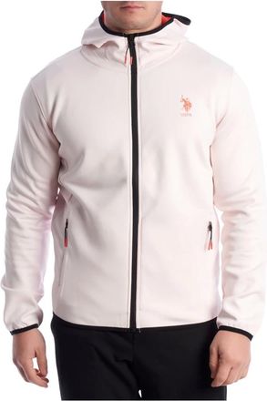 U.S.Polo Association U.s. Polo Assn., Homme, Sport, Rose, Taille: 2XL Fleece Zip-Up Sweat &agrave; capuche