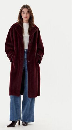 Dixie Pelzmantel K330Y009A Dunkelrot Regular Fit