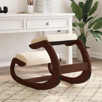 vidaXL Kniestuhl Creme 55x84x55 cm Birkensperrholz vidaXL