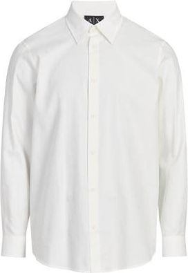 A|X Armani Exchange Chemise logotyp&eacute;e en coton