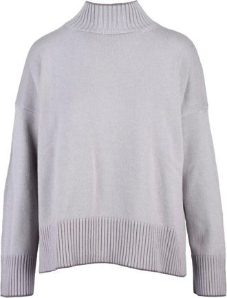 Eleventy Femme, Pulls, Violet, Taille: 40 FR Turtleneck Pullover