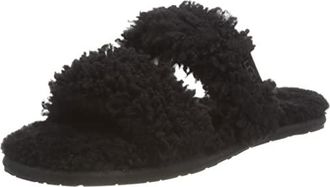 UGG Femme Maxi Curly Scuffetta Chausson, Black, 41 EU