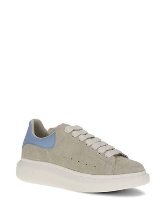 Alexander McQueen Mens Sneakers Oversized Beige Calf Leather Trainers