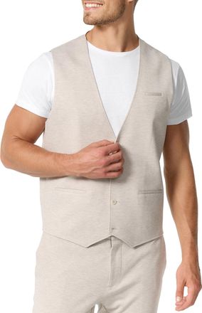 JEFF Herren JFEzra Weste mit Viskose-Anteil | Anzugweste Herrenweste Ecru Mix, 56