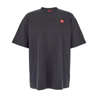 The North Face Logo-Patch T-Shirt - - Sport - Herren - Schwarzk - L