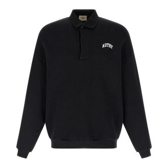 Autry Polo-Sweatshirt aus geb&uuml;rsteter Baumwolle - - Sweatshirts & Hoodies - Herren - Schwarzk - XL